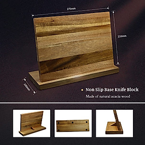 YARENH Knife Set with Magnetic Block 5 Piece, Professional Kitchen Knife Set, 73 Layers Damascus High Carbon Stainless Steel, Natural Sandalwood Handle, Sharp Chef Knife