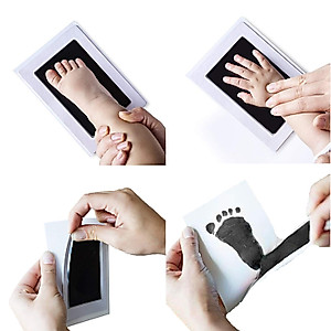 WUYIYUAN Newborn Baby Handprint and Footprint Photo Frame Kit Hand Footprint Photo Frame commemorating Children Baby Newborn Gifts