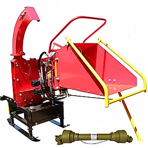 Sanking 8" PTO Wood Chipper Tree Shredder 3 Point Farm Tractor Implement - with Hydraulic Feed