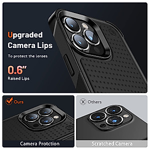 Asuwish Phone Case for iPhone 14 Pro Max 6.7 inch with Tempered Glass Screen Protector Cover and Cell Accessories Protective Slim iPhone14promax i Phone14Max Plus iPhone14 ProMax Women Men Black