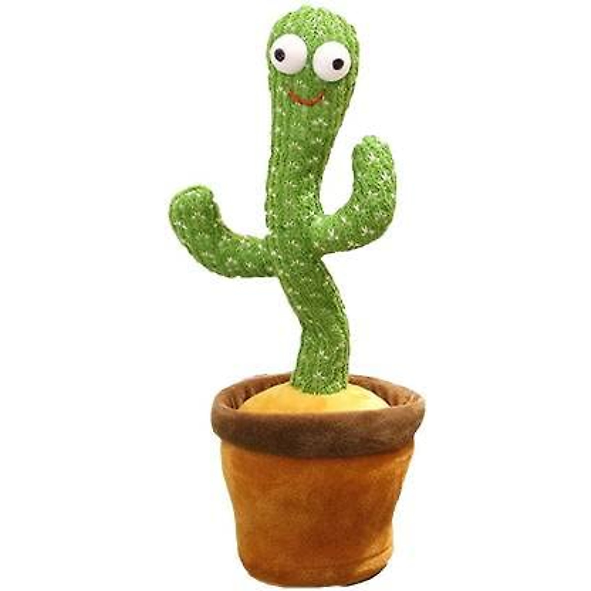 ZALLOQ Dancing Cactus Toy 6 to 12 Months Baby Boys and Girls, Dancing, Singing, Mimicking -Talking Cactus Toy 15 Second Voice Recorder, Repeating What You Say |120 Rhymes with LED Light