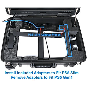 Case Club Gaming Station to Fit PlayStation 5. Comes with Built-in 24" 1080p Monitor, Cooling Fans, & Speakers. Fits PS5 (Disc or Digital), Controllers, & Games, (PS5 & Accessories NOT Included)