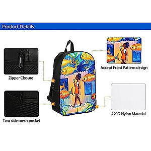 Soccer Star Bookbag Neymar Jr Graphic Backpack Canvas Daypack,Lightweight Travel Bag with Adjustable Straps