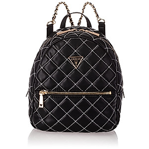 GUESS womens Cessily Backpack, Black Multi, one size US