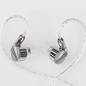 FiiO FD5 Headphone Earphones High Resolution 1DD Earbuds Wired Bass Heavy with Swappable Plug 2.5mm/3.5mm/4.4mm for Smartphones/PC/Laptop/Tablet Beryllium-Coated DLC