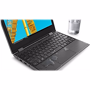 Lenovo 11.6" 2-in-1 Touchscreen Ultra Slim Laptop, Quad-Core N4120 up to 2.6GHz, 4GB RAM, 64GB SSD, WiFi, Bluetooth, Hugo Tech Mart Pen, Charcoal, Windows 11 Pro Edu