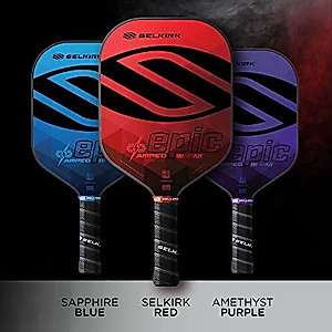 Selkirk Amped Pickleball Paddle | Fiberglass Pickleball Paddle with a Polypropylene X5 Core | Pickleball Rackets Made in The USA | 2021 S2 Lightweight Sapphire Blue |