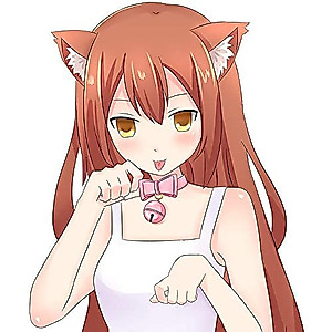 LEWECEEO PU Leather Bow Collar Necklace Choker with Bell Cat Cosplay Kitty Necklace Choker Collar for Women