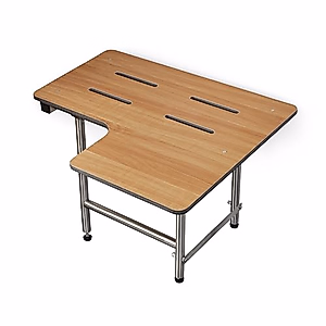 Seachrome 32" x 22.5” Teak Reversible Folding Transfer Tub/Shower Seat, ADA Compliant