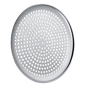 Zerodeko Stainless steel Pizza Pan Round Perforated Pizza Tray Pizza Baking Pan Pizza Serving Tray Crisper Pan with Holes for Oven Baking Supplies 9inch