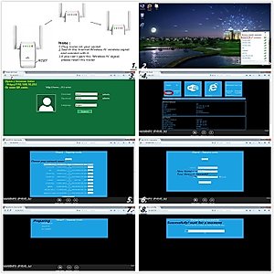 DHMXDC Wireless-N 300Mbps WiFi Range Extender Wireless Router/Repeater/AP/WPS Mini Dual External Antennas Wireless Booster Signal Wireless Access Point