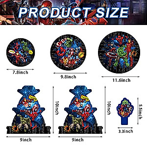 Hero Cupcake Stand (3 Tier), Hero Themed Birthday Party Centerpiece for Kid Birthday Party Decorations Supplies