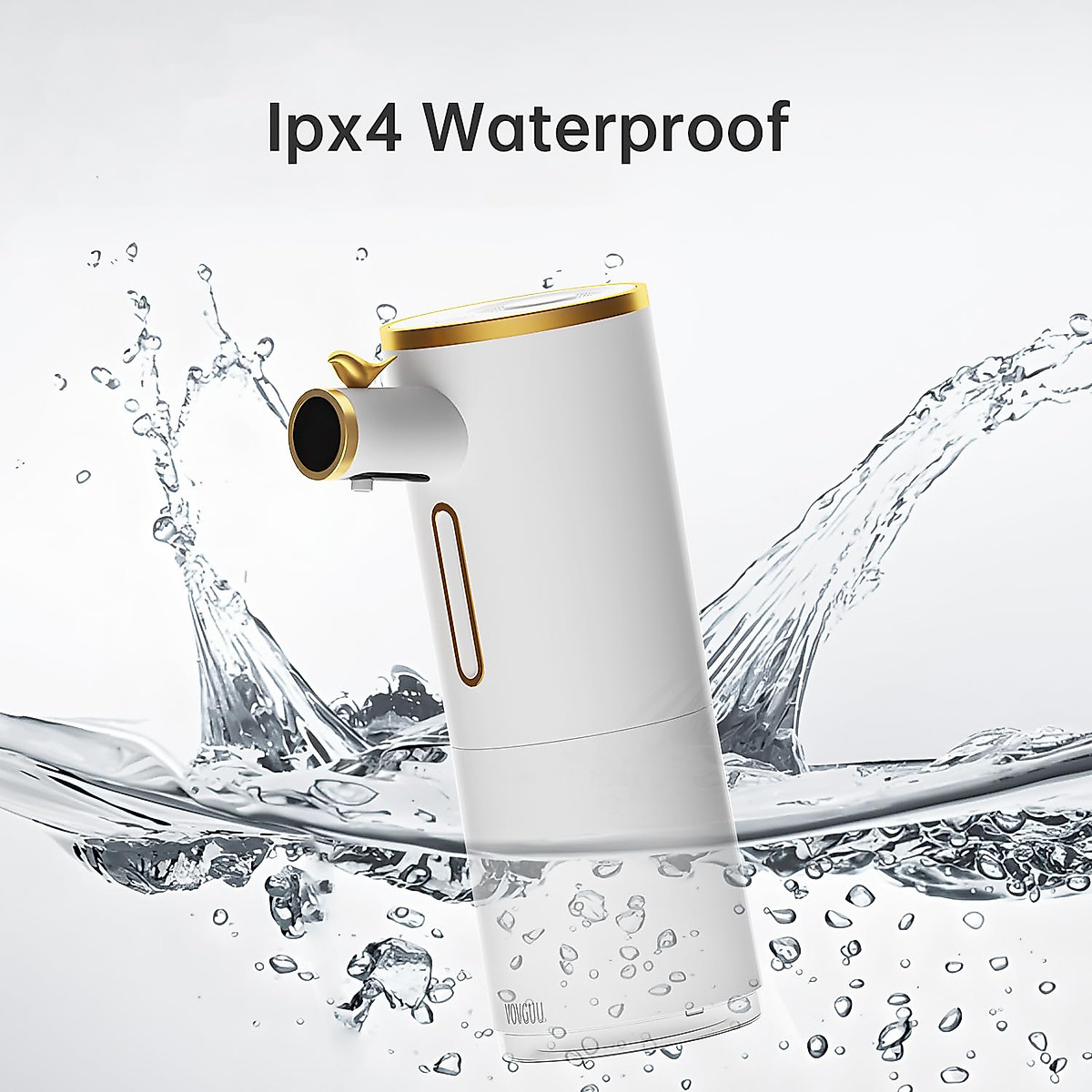 VOVGUU Automatic Soap Dispenser Touchless Rechargeable 300ml/10.14OZ Electric Dispenser with 3 Levels of Adjustable Sensor Foaming Soap Dispenser