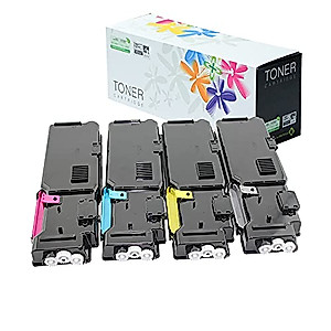 EF Products Replacement for Dell C3760 C3765 C3760dn C3760n C3765dnf Toner Cartridge (Black 331-8429, Yellow 331-8430, Magenta 331-8431, Cyan 331-8432, 4-Pack)