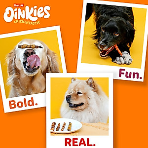 Hartz Oinkies Rawhide-Free Tender Treats Wrapped with Chicken Dog Treats Chews, 36 Count, Highly Digestible, No Artificial Flavors, Perfect for Smaller and Senior Dogs
