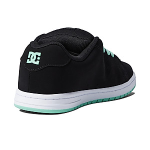 DC Womens Gaveler Casual Low Top Skate Shoes Sneakers Black/Green 8.5 B - Medium