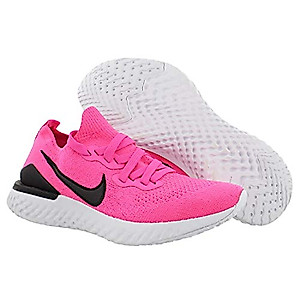 Nike Epic React Flyknit 2 Women's Running Shoe Pink Blast/Black-White Size 6.5