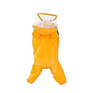 HonpraD Anxiety for Dogs Remedies Waterproof Pet Raincoat Four Legged All Inclusive Raincoat Small and Medium Sized Dog Puppy Rainy Dog Clothes