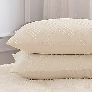 SLEEPBELLA Twin/Twin XL Comforter Set Tufted Design, Bluish Grey Twin Size Bed Comforter for Girls Boys, Lightweight and Fluffy Comforter All Seasons (1Comforter 68"x90" & 1 Pillowcase 20''X26)