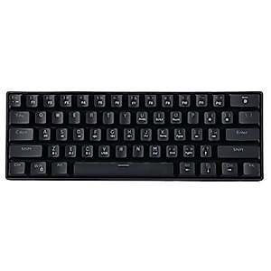 01 02 015 Mechanical Keyboard, Ultra Thin Gaming Keyboards Color Backlit for Universal Computers