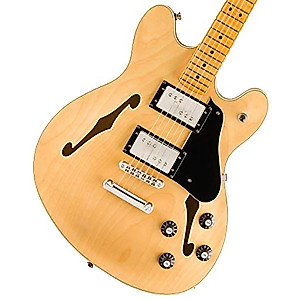 Squier Classic Vibe Starcaster Electric Guitar, with 2-Year Warranty, Natural, Maple Fingerboard