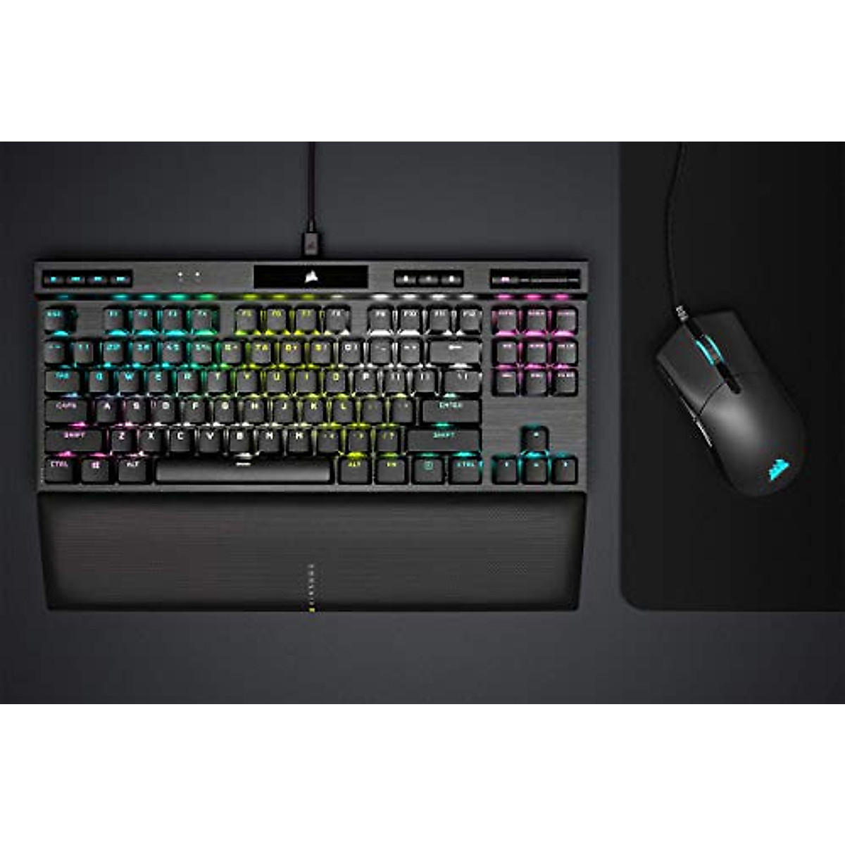 CORSAIR SABRE RGB PRO CHAMPION SERIES FPS/MOBA Gaming Mouse - Ergonomic Shape for Esports and Competitive Play - Ultra-Lightweight 74g - Flexible Paracord Cable,Black