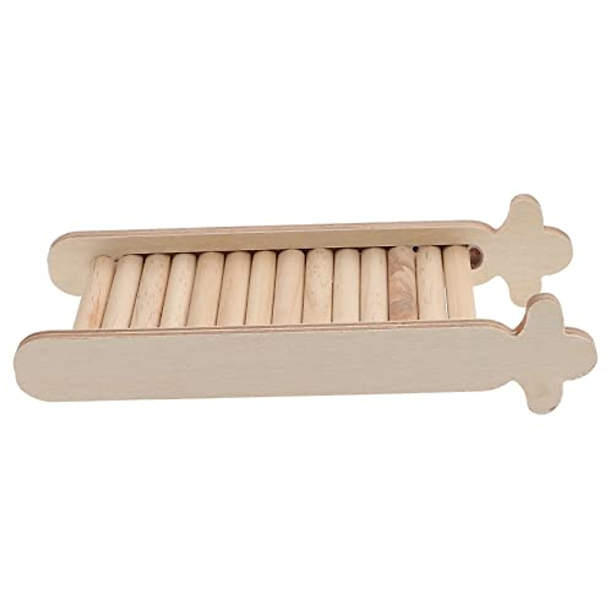 iplusmile 2pcs Hamster Climbing Ladder Hamster Wood Ladder Rat Chew Rat Ladder Hamster Cage Accessories Hamster Toys Cage for Guinea Pigs Wood Ladder Toy Wooden Sports Chinchilla Cage