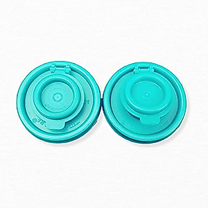 Tupperware Large Hourglass Salt and Pepper Shaker Set Caribbean Sea Blue