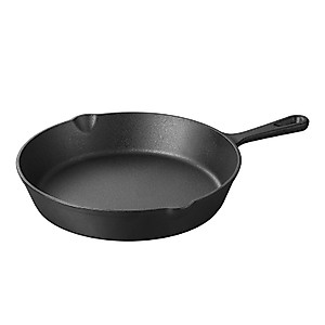 swiflon Cast Iron Skillets Non-Stick Frying Pans Griddle Egg Pan Round Indoor/Outdoor,Stove, BBQ, Grill Cookware，8 Inch