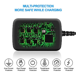 PERFEIDY Power Cord for Braun Shaver Series 7 3 5 9 1 Charger for Braun 3040S S5 340S-4 310S 9290CC Replacement 12V 400mA AC Adapter for 730 720s-3 720s-4 5877 5884 5887 Power Supply