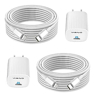 iPhone Fast Charger, 2Pack Extra Long iPhone Charger Fast Charging 10FT [Apple MFi Certified] 20W USB C Wall Apple Rapid Charger 10Foot Lightning Cable for iPhone 14 13 12 Mini 11 Pro Max/XS/SE/8/iPad