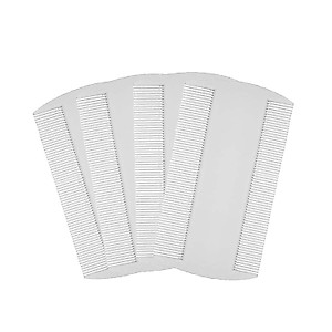 4 Piece White Fine Tooth Nit Combs Double-Sided Detection Removes Head Lice From All Types of Hair Headlice Dog Flea Comb for Pets, Adults and Kids