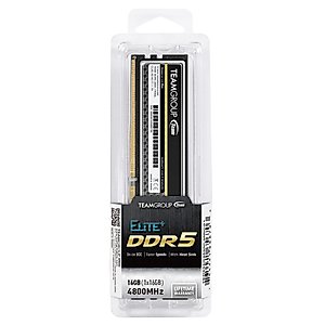 TEAMGROUP Elite Plus DDR4 16GB Kit (2 x 8GB) 2666MHz PC4-21300 CL19 Unbuffered Non-ECC 1.2V U-DIMM 288 Pin PC Computer Desktop Memory Module Ram Upgrade (Red) - TPRD416G2666HC19DC01