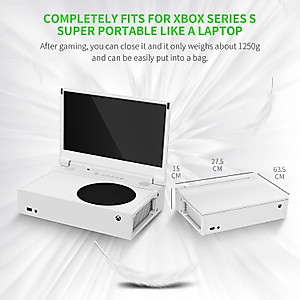 G-STORY 12.5‘’ Portable Monitor for Xbox Series S 4K Portable Gaming Monitor IPS Screen for Xbox Series S（not Included） with Two HDMI, HDR, Freesync Game Mode Travel Monitor (4K for Xbox Series S)