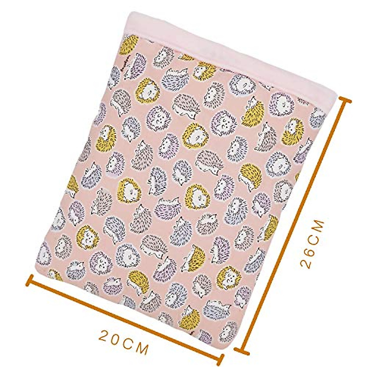 Handmade Sleeping Bag Pouch Hideout Cave for Hedgehog Guinea Pig Hamster Rat Ferret Hamster Squirrel and Other Small Animal Beds (Pink)