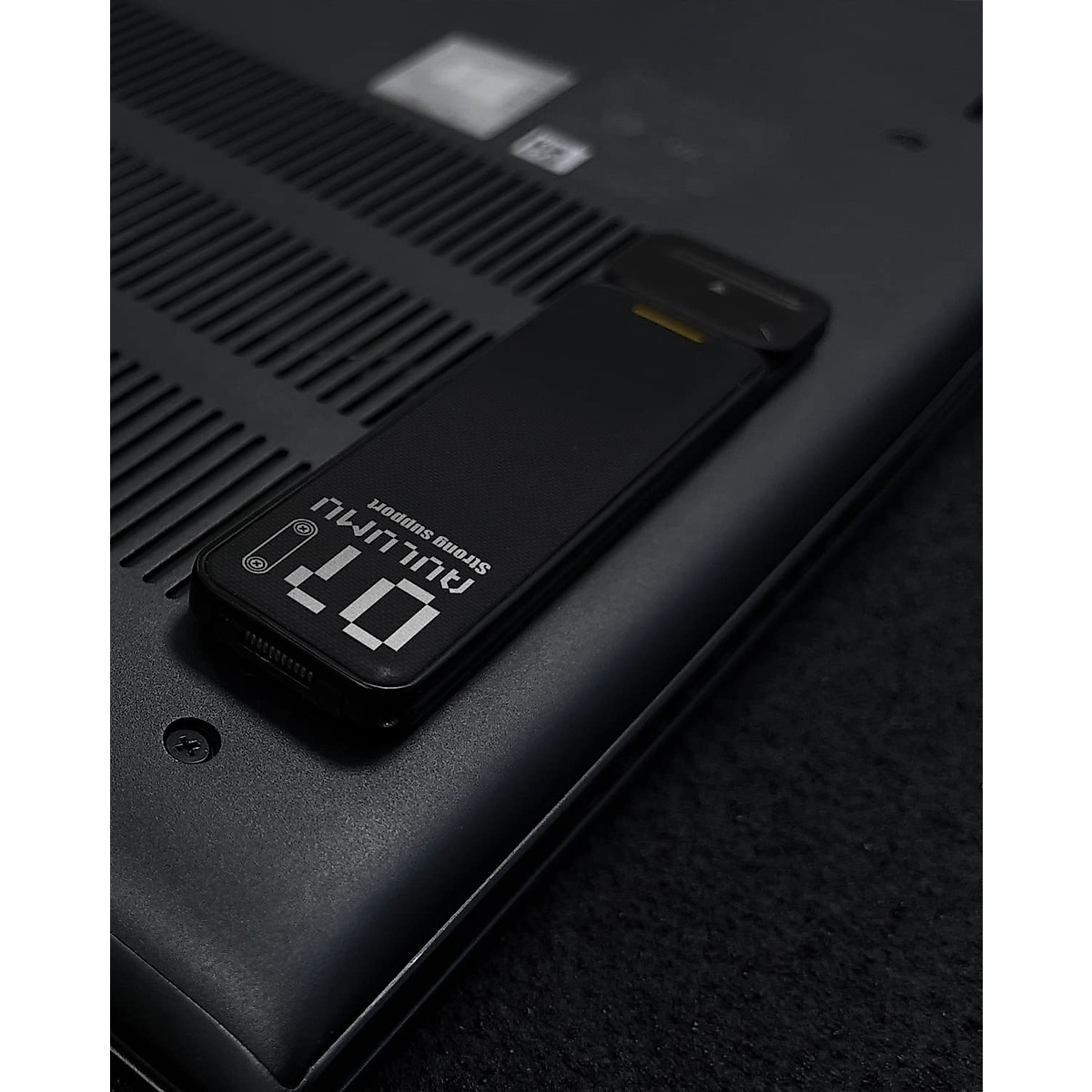 Aulumu G07 Portable Laptop Stand, Pop Up Leg Stands Laptop, Ergonomic Laptop Riser Lift for Desk for All Laptops, Tablets, 8-20'', Black