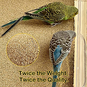 S&X Gravel Paper for Bird Cage 12-Pack 16” x 10” Gravel Liner Paper Sand Sheets Bird Cage Liners