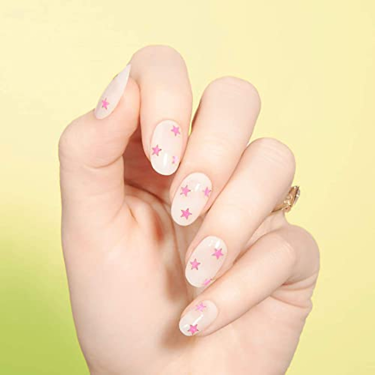 Art Craft Glitter, Star Shape Glitter Confetti for Handcrafts, Home Decoration DIY Cards, Party Festival, Nail Art- 0.35oz (10g) (Pink)