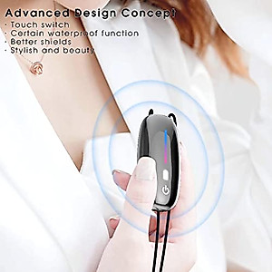 AirKitty A10 Pro Personal Air Purifier Necklace, Rechargeable Portable Air Purifier wearable for travel Office Airplane and Home, Ionizer Air Purifier(Touch Switch)