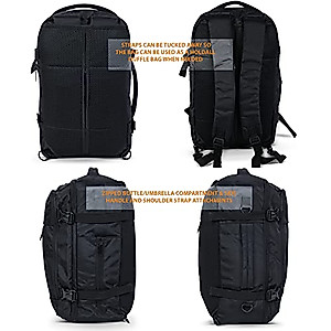 KT20 Under Seat 17x10x9 Carry on Maximum Sized Backpack Luggage Bags for United Airlines - Pack the Max!
