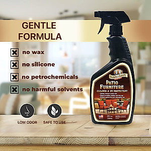 PARKER & BAILEY Patio Furniture Cleaner - Outdoor Furniture Cleaner UV Protectant Outdoor Patio Cleaner Spray Clean Outdoor Cushions Fabric Cleaner for Furniture Upholstery Stain Remover