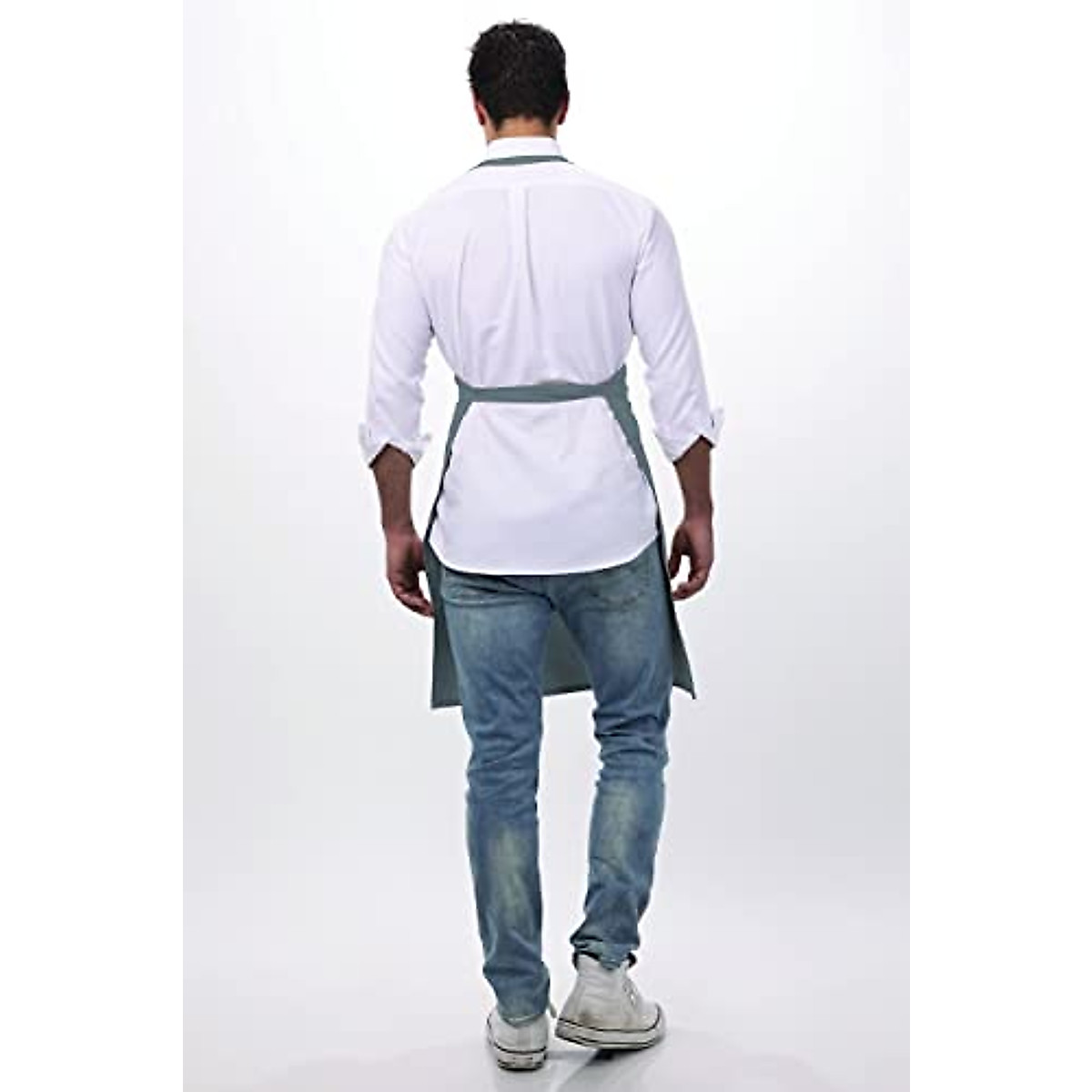 Chef Works Unisex Butcher Kitchen-aprons, Gray