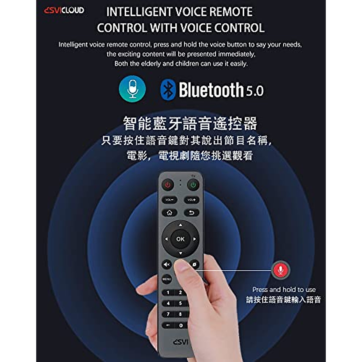 SVICLOUD 8P Android Mini Box 2022 4+64GB Smart AI Voice Remote Ultra HD 2.4/5.8G WiFi Chinese TV Certified Overseas Version