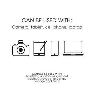 Conair Universal Travel Adapter, European Travel Plug Adapter with Surge Protection, All-in-One Worldwide Travel Adapter