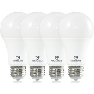 Great Eagle Lighting Corporation 40/60/100W Equivalent 3-Way A19 LED Light Bulb 2700K Warm White Color (4-Pack)
