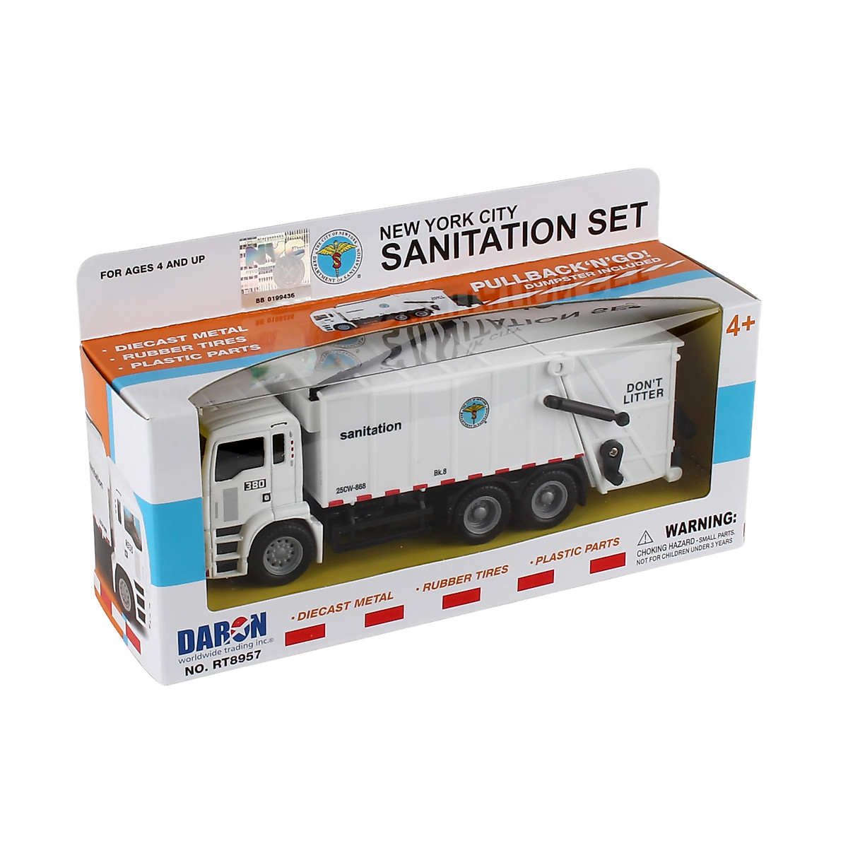 Daron New York City Sanitation Department Garbage Truck ,SMALL