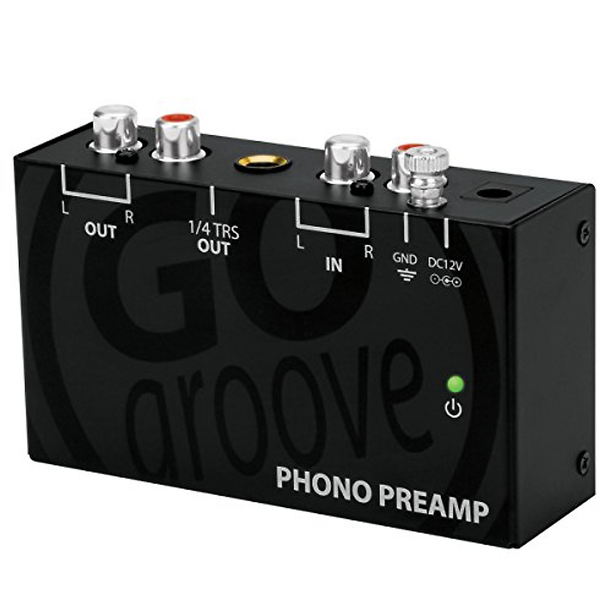 GOgroove Mini Phono Turntable Preamp Preamplifier with 12 Volt DC Adapter, RCA Input for Vinyl Record Player - Compatible with Audio Technica, Crosley, Jensen, Pioneer, 1byone and More Turntables
