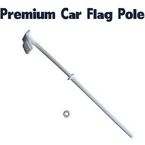 Solid Red Car Window Clip Flag Fade Resistant Vehicle for Patriotic, Sports Events, Parades - Premium - Double Side Printing (Pack of 100)