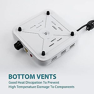 500W-1500W Portable Electric Single Burner Hot Plate Kitchen Stove Dorm Cooktop