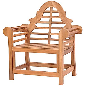 Teak Wood Lutyens Outdoor Patio Arm Chair, Made from Solid A-Grade Teak Wood